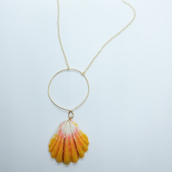 Sunrise Shell Necklace - Etsy