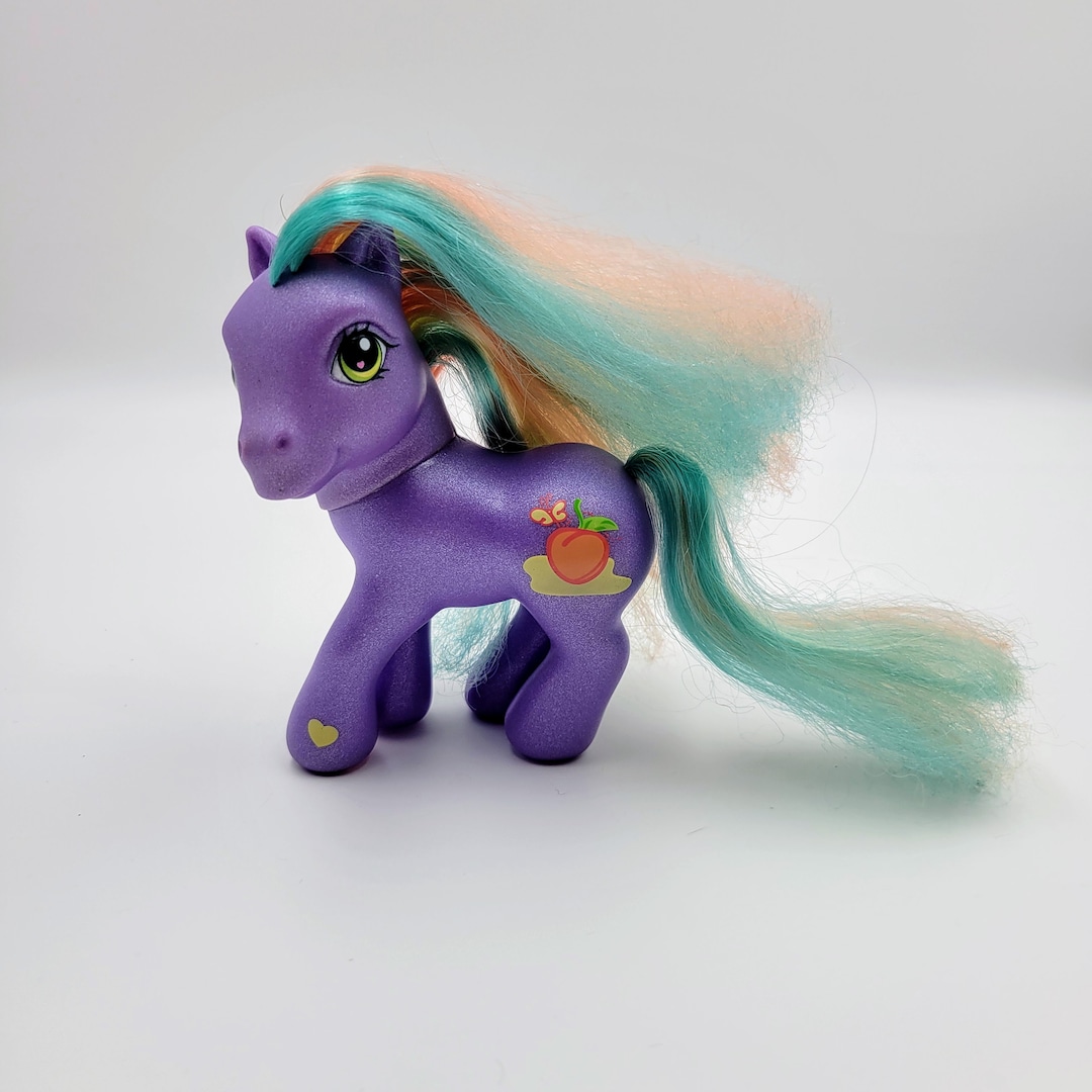 My Little Pony Peach Surprise 2002 G3 MLP Purple Butterfly Hasbro Toy ...