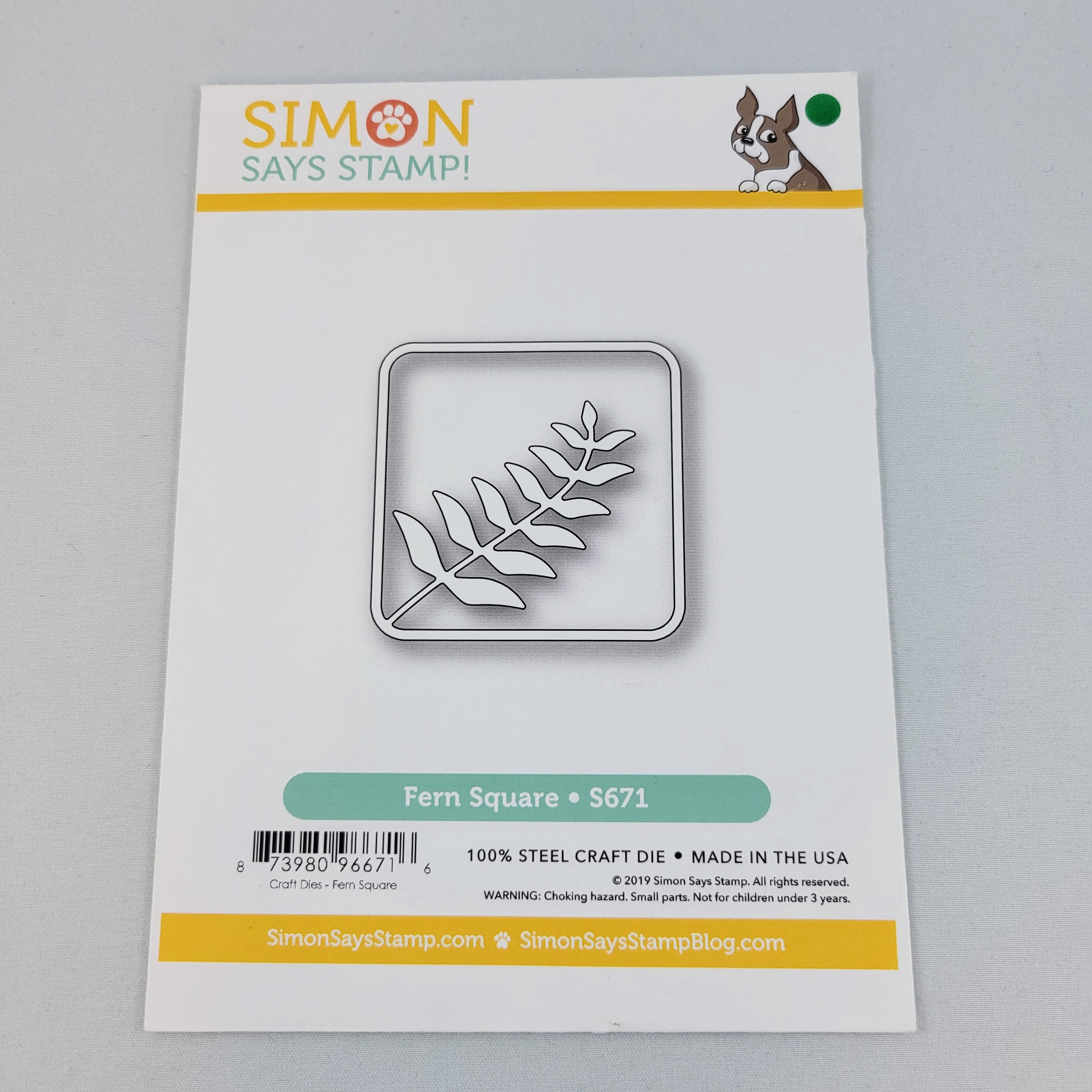 Fern Square Die Simon Says Stamp Paper Crafts Card Making - Etsy
