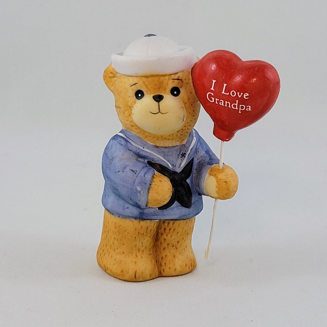Enesco Vintage Lucy Rigg Ceramic Bear Figurine I Love Grandpa - Etsy