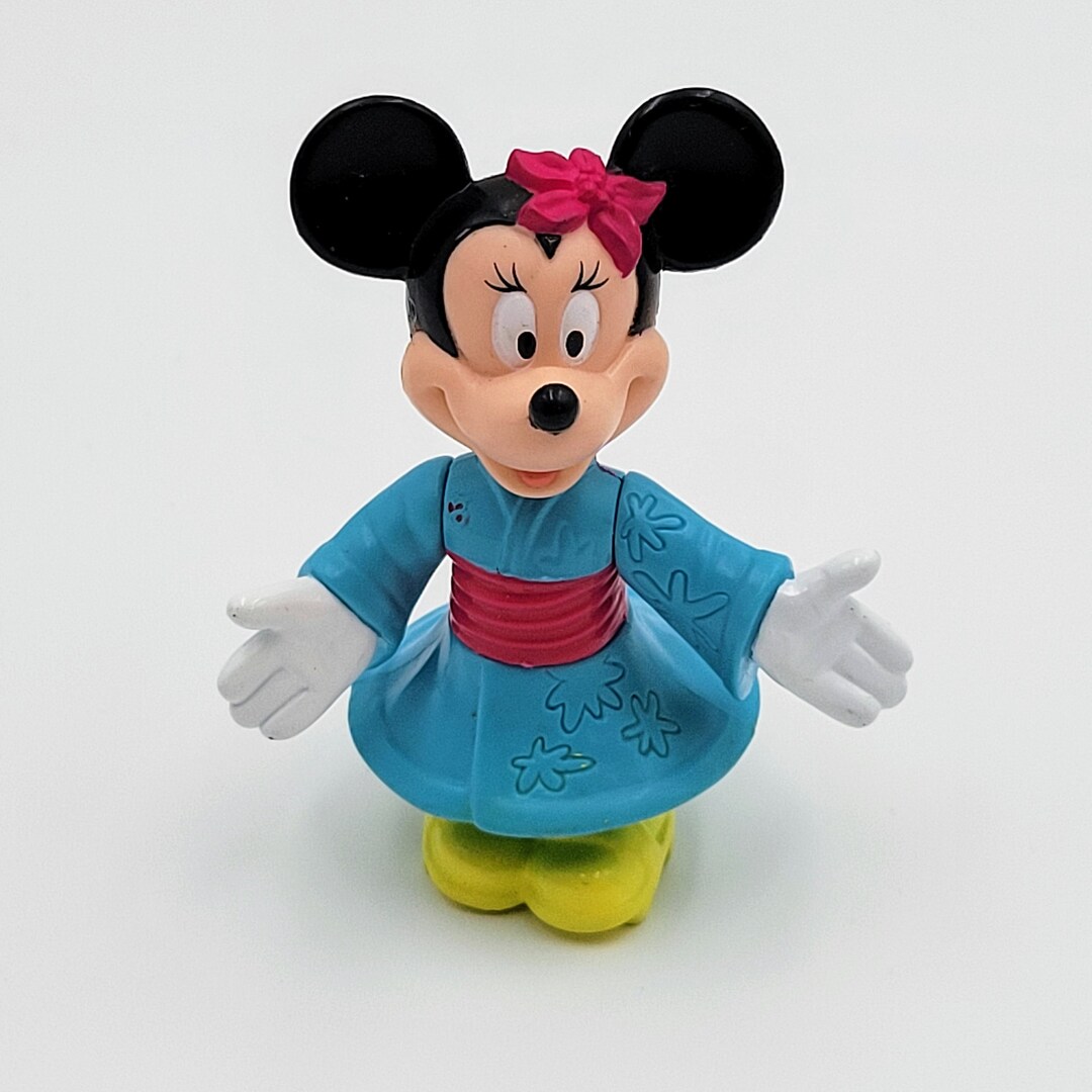 Epcot Center Minnie Mouse Blue Kimono Dress Toy Figure Disney Read - Etsy