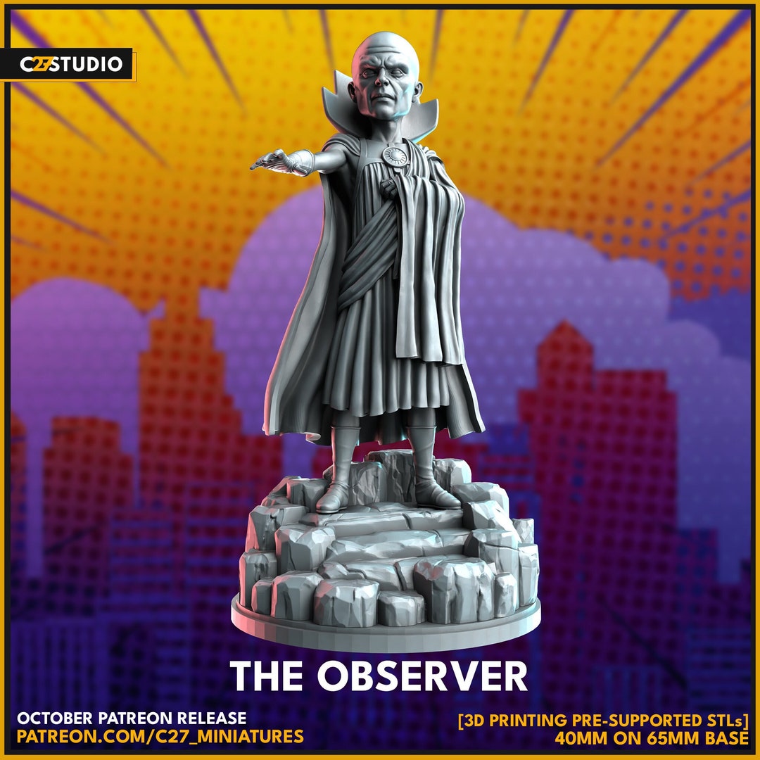 The Observer Aka the Watcher From C27 on Its 65mm Base - Etsy