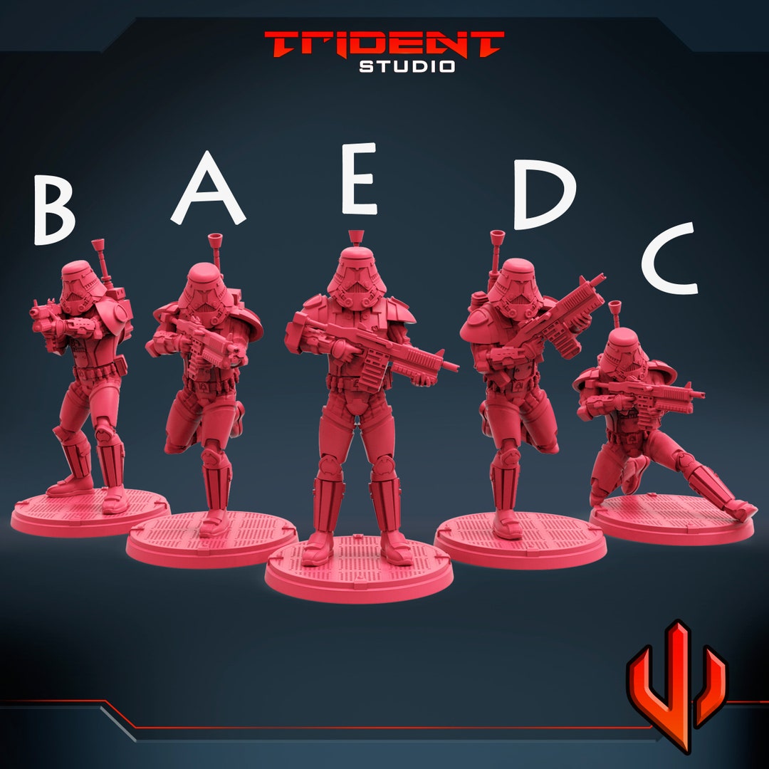 Star Wars Clone Troopers 11 Variants From Trident Studio - Etsy