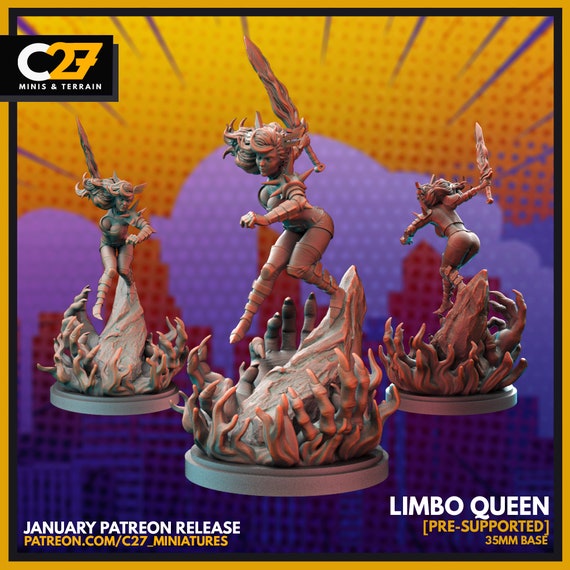 Limbo Queen De C27 Avec Sa Base 35 Mm - Etsy