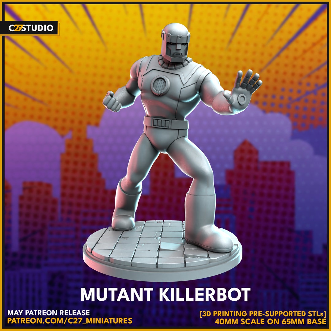 Mutant Killerbot Aka Sentinel From C27 With 65mm Base - Etsy