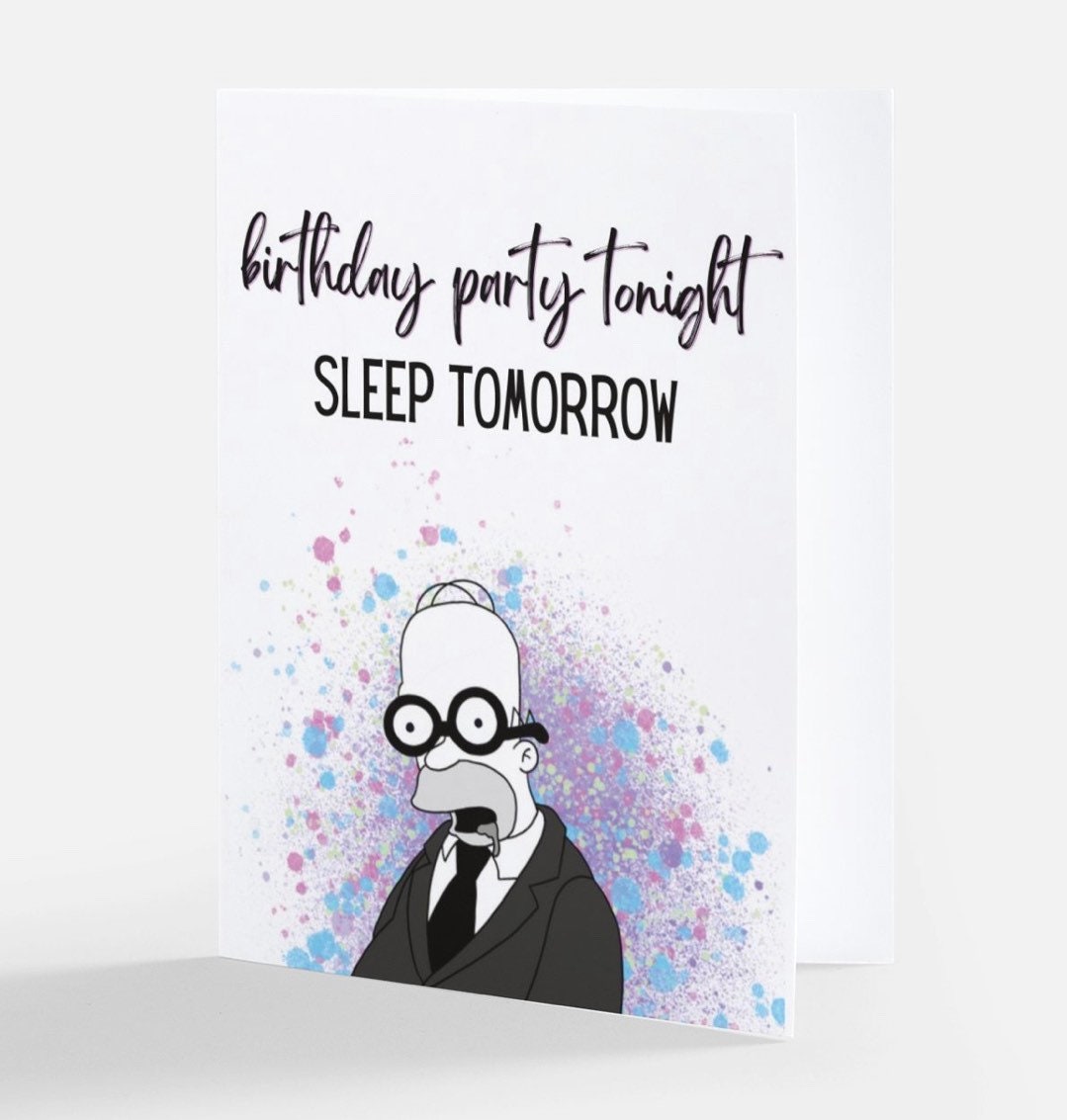 Office And School Supplies Office Homer Jury Duty Glasses Homer Sleeping Glasses Simpsons Birthday