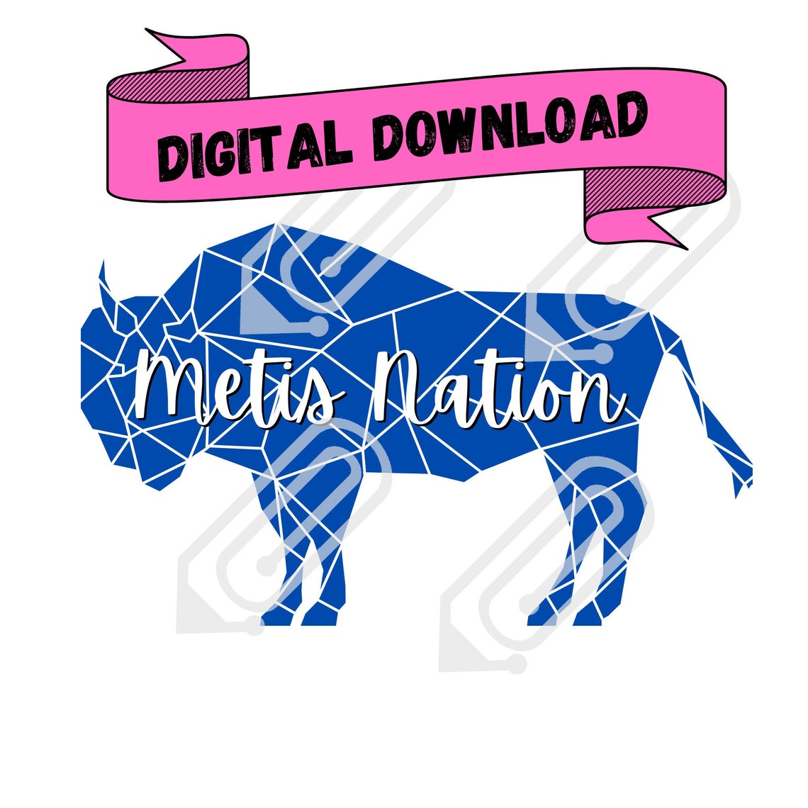 Metis Nation Buffalo Digital PNG Metis Buffalo Metis Png Buffalo Png ...