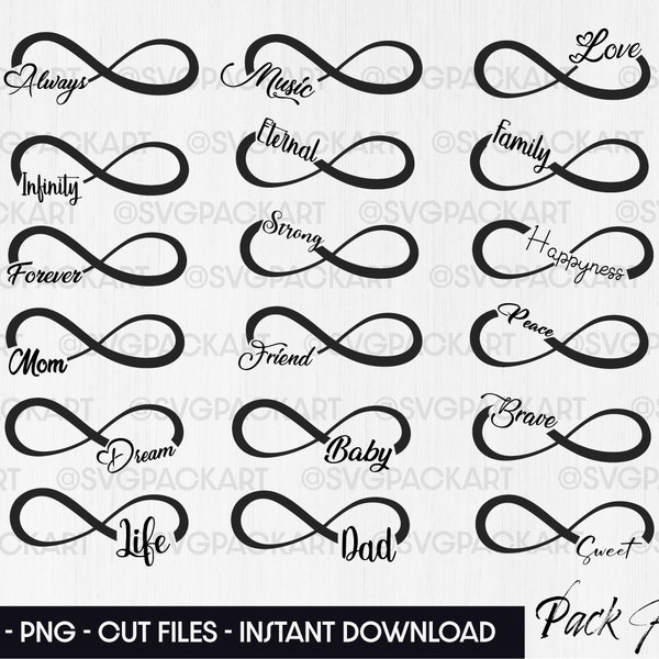 Infinity Symbol Svg - Etsy