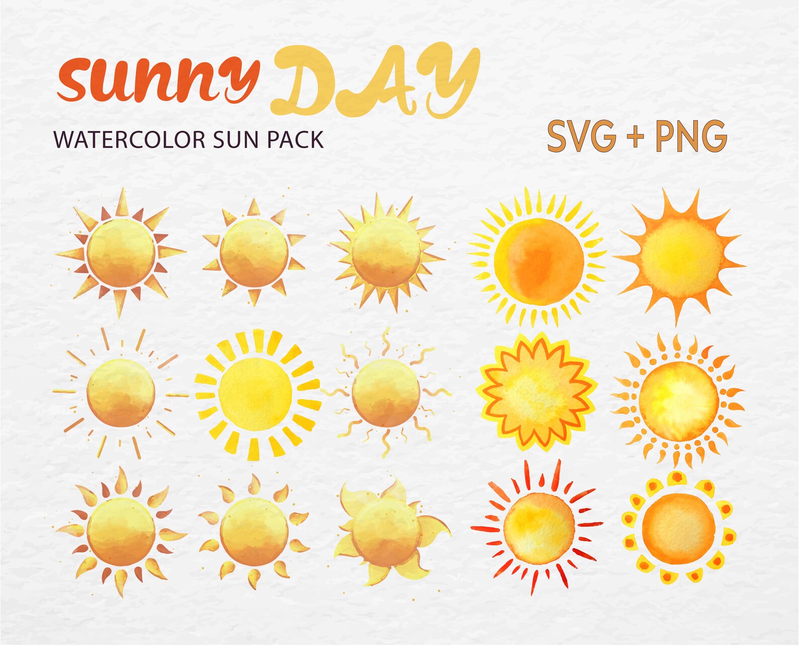 Sun SVG Summer Svg Sun SVG Bundle Cricut Sun Png Clipart - Etsy