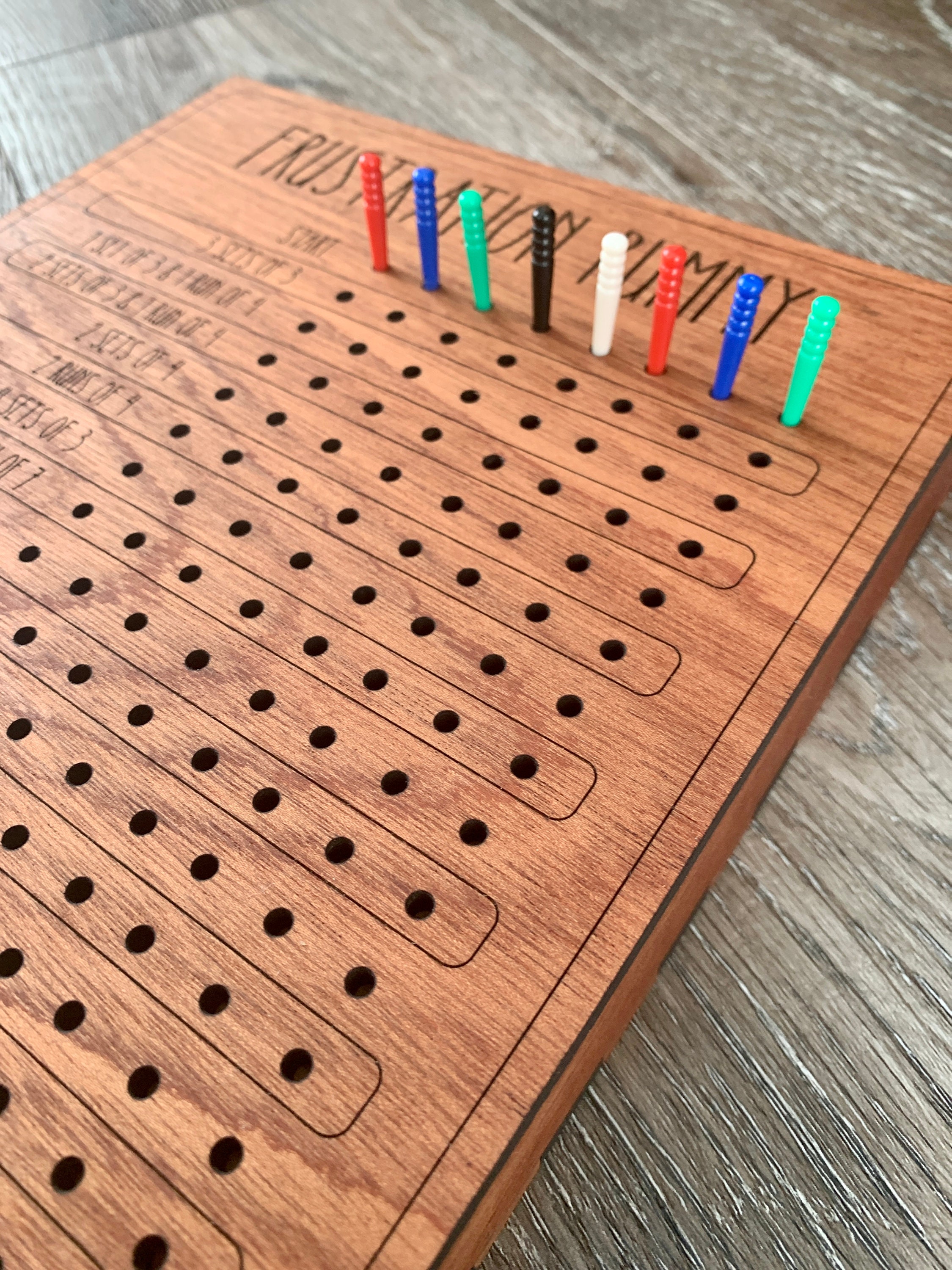 Frustration Rummy Board 8 Player Card Game Card Storage - Etsy