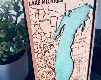 Resin Lake Map | Etsy