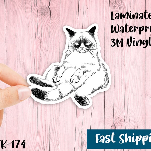 Grumpy Cat Card - Etsy