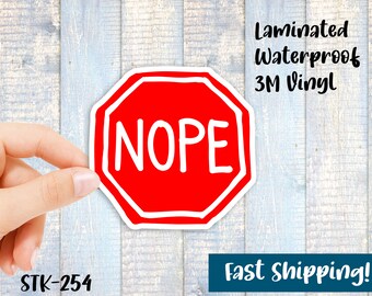 Stop Sign Sticker | Etsy