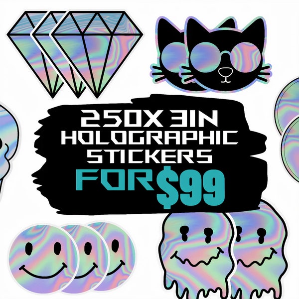 Holographic Sticker - Etsy