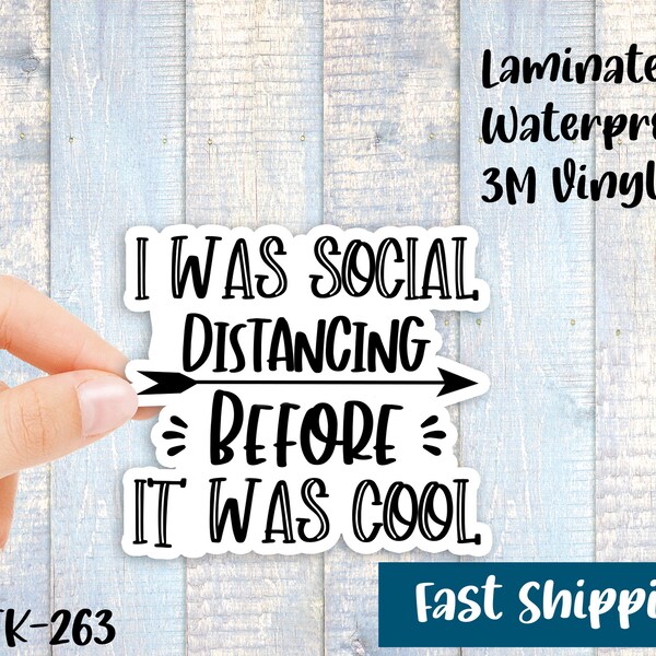 Social Distancing Sticker - Etsy