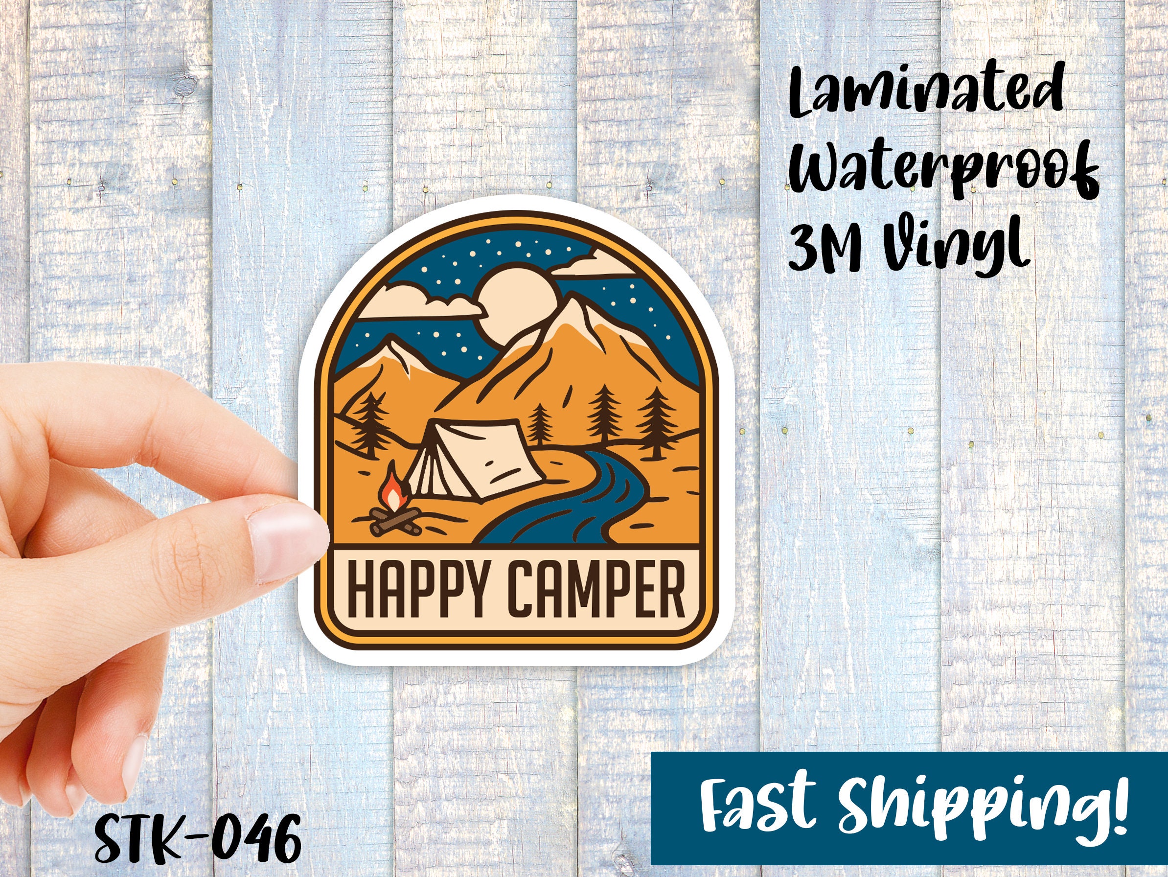 Stickers, Labels & Tags & Happy Camper Be Kind Painted Flower Bouquet ...