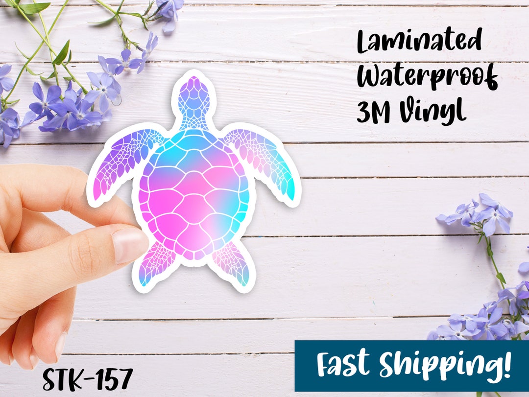 Sea Turtle Sticker Save the Turtles Waterproof Vinyl Stickers - Etsy
