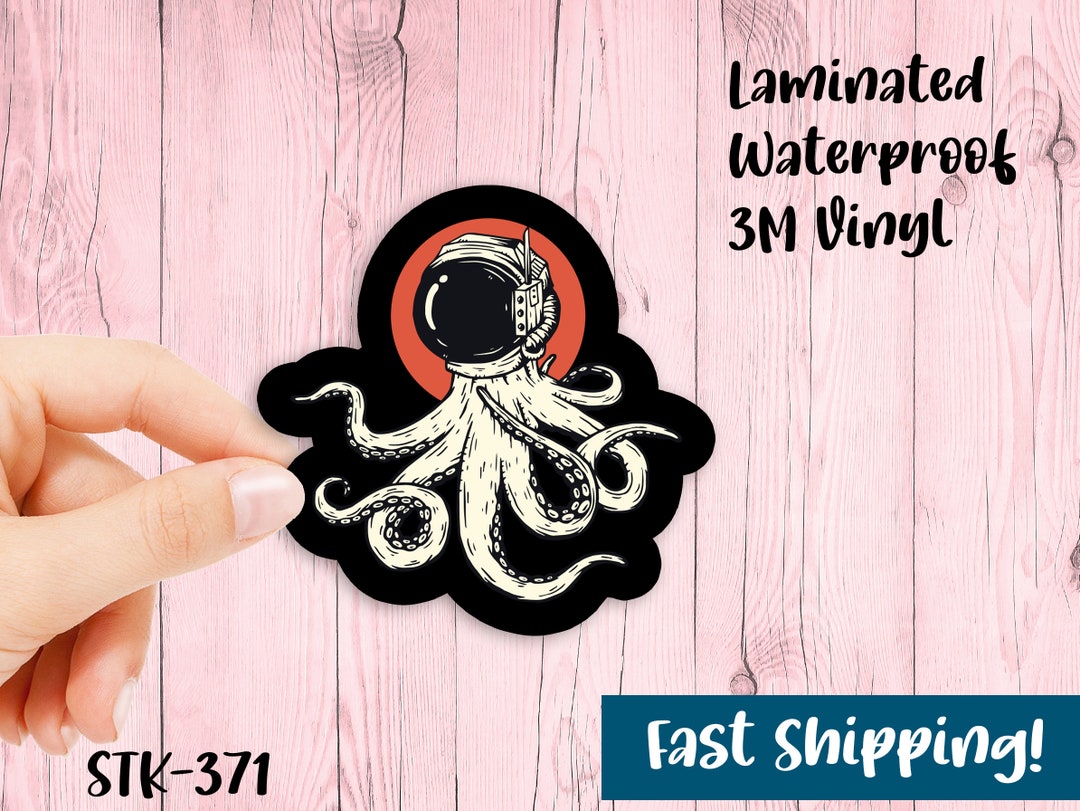 Octopus Waterproof Vinyl Stickers - Etsy