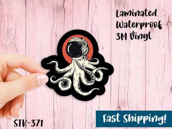 Octopus Waterproof Vinyl Stickers | Etsy