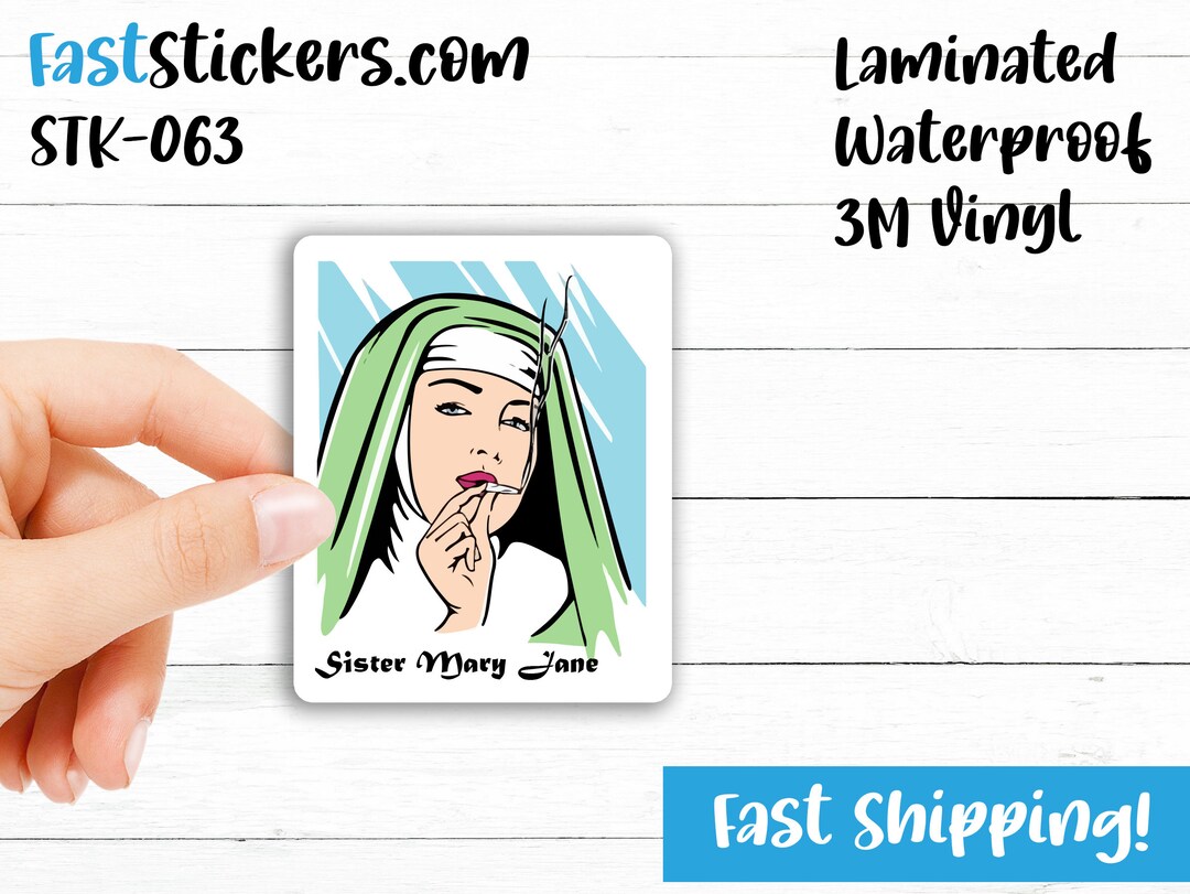 Sister Mary Jane Sticker Waterproof Vinyl Sticker - Etsy