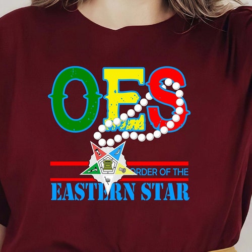 Oes-order of Eastern Star Drip Shirt - Etsy