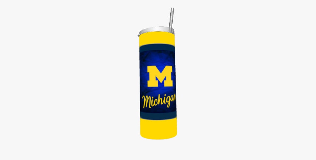 Michigan U of M Tumbler/ Wolverines/travel Mug/coffee Cup/football ...