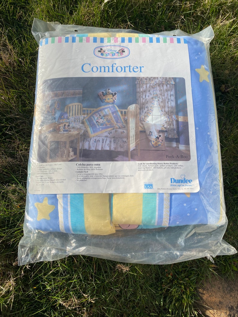 Vintage Disney Babies Crib Comforter 90s Nursery Mickey - Etsy Canada