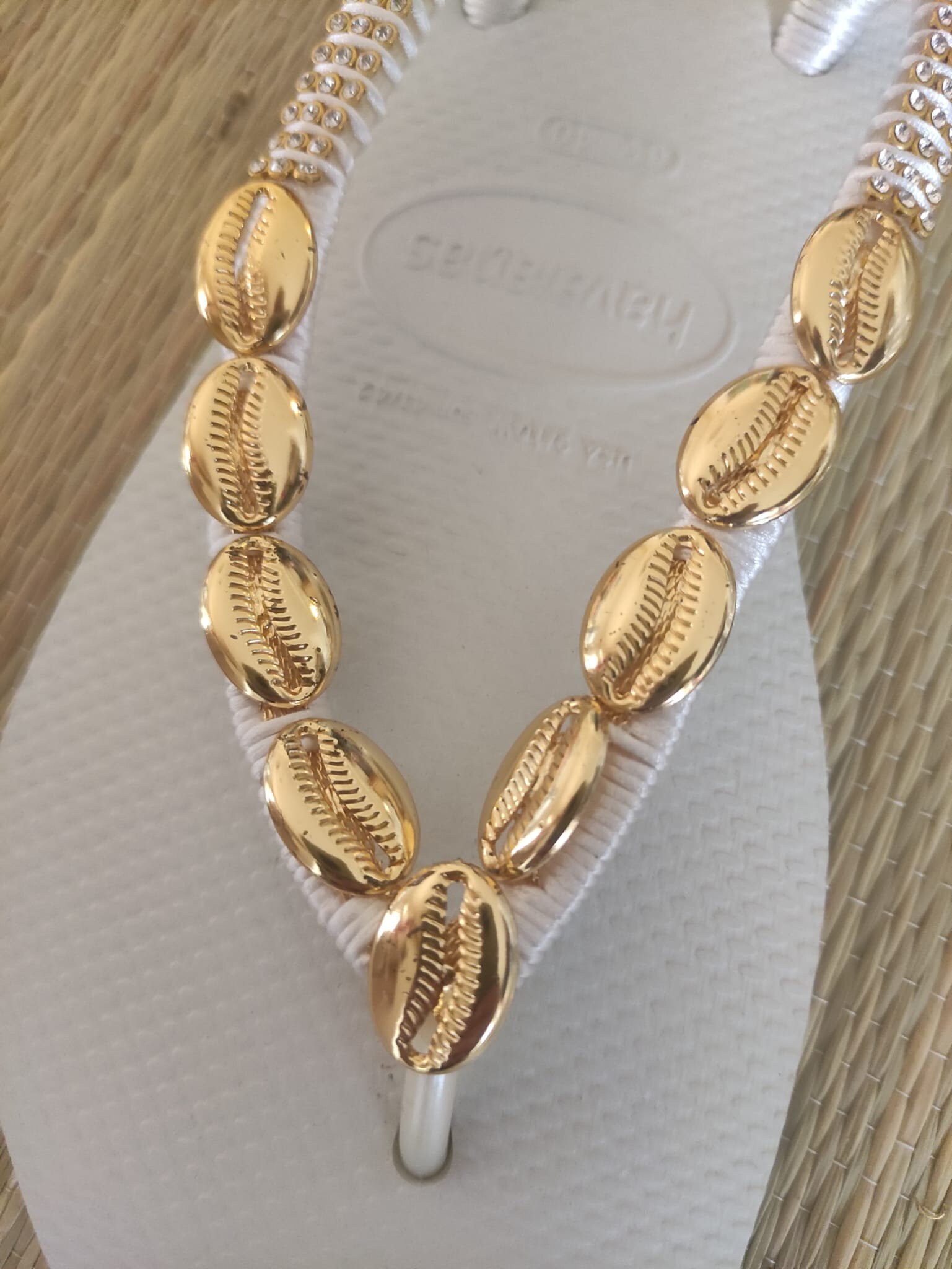 Havaianas Original Slippers, Personalized and Hand-decorated With Gold ...