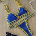 Double-sided Brazilian Assikini Bikini, Handmade Crochet. Multicolored ...