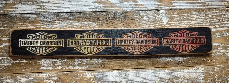 Wood Harley Davidson Motorcycles Signs - Etsy