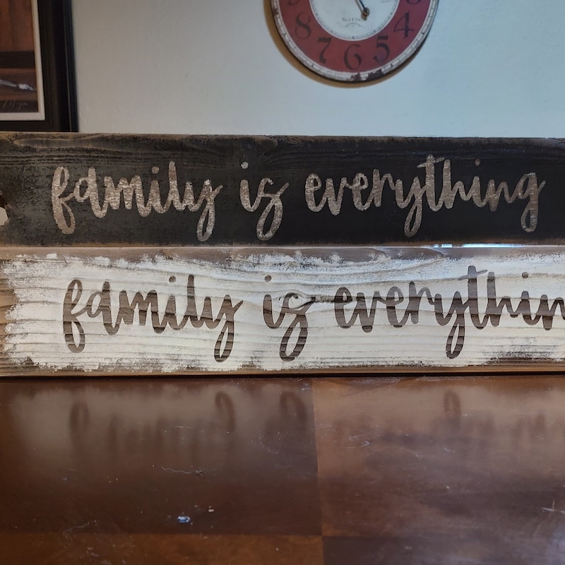 Rustic Family Sign - Etsy