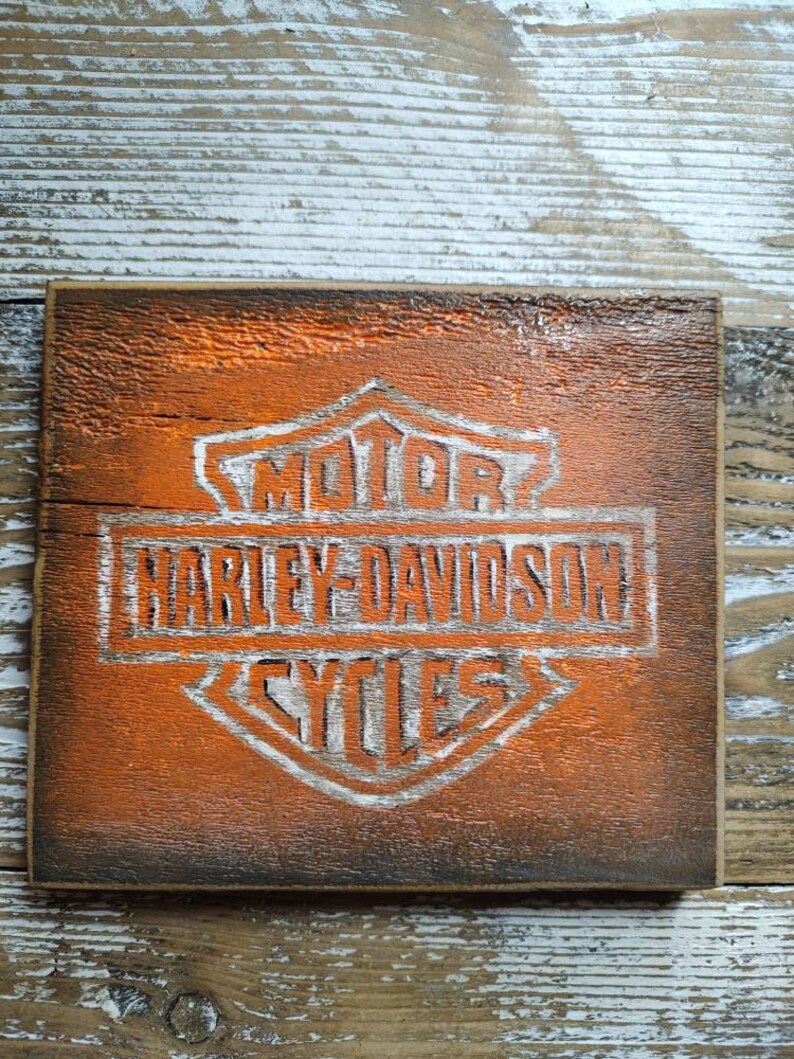 Wood Harley Davidson Motorcycles Signs /mancave/garage/ Motorcycle ...