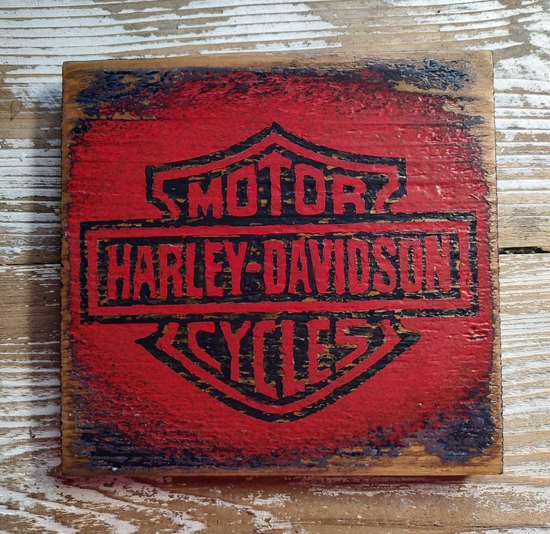 Wood Harley Davidson Motorcycles Signs /mancave/garage/ Motorcycle ...