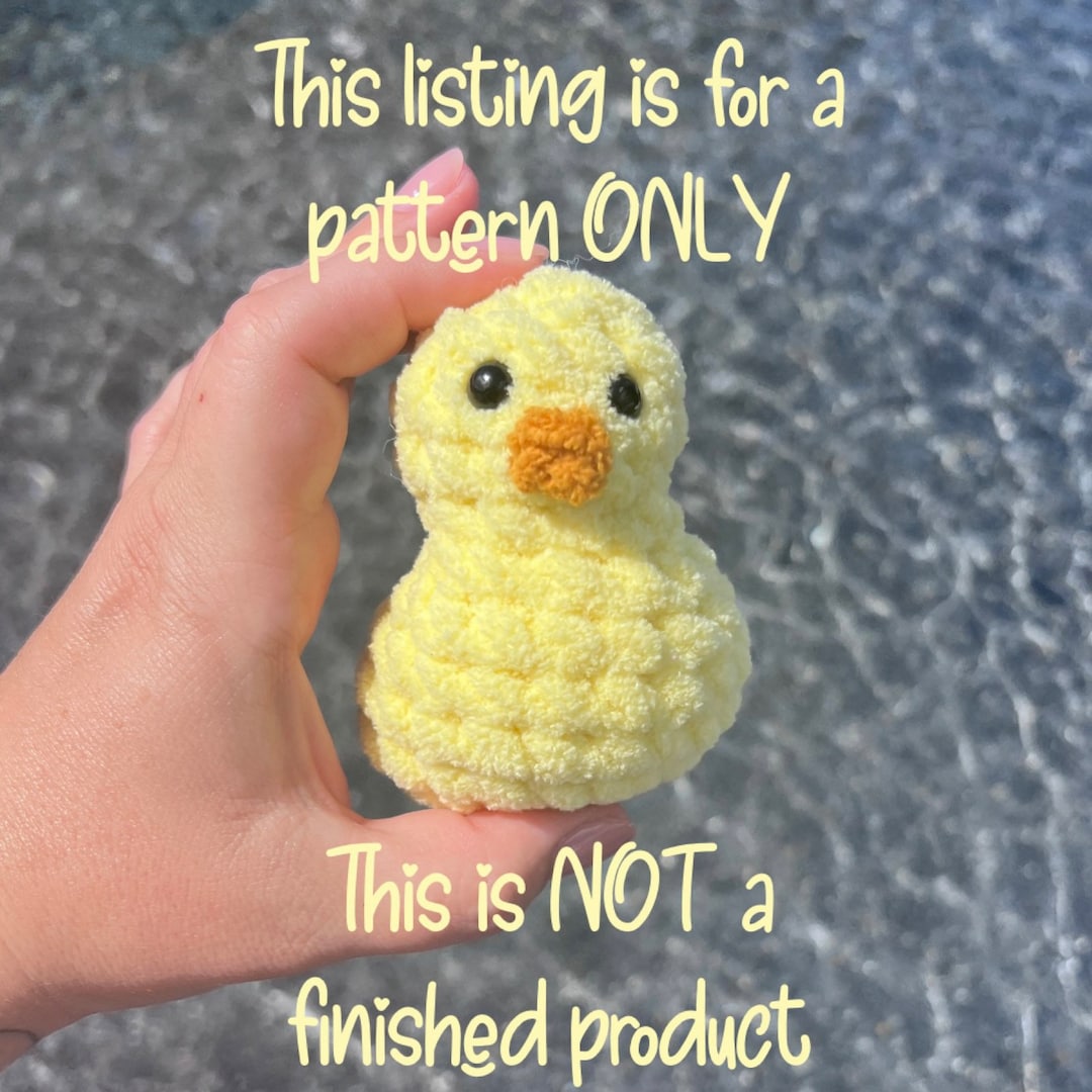No Sew Duckling Crochet Pattern, Mallard Duck Mod, PDF, Baby Rubber ...