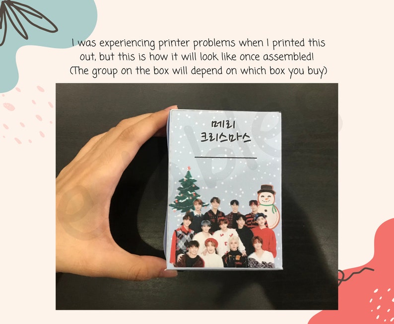 BTS Cereal Box, BTS Christmas Box, BTS Printable, Mini Gift Box, Xmas ...