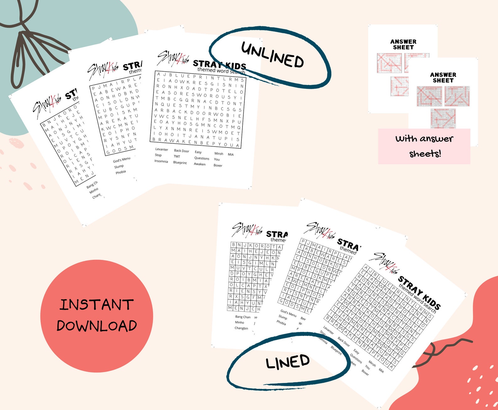 Stray Kids Word Search, Kpop Word Search, Kpop Skz, Printable Word ...