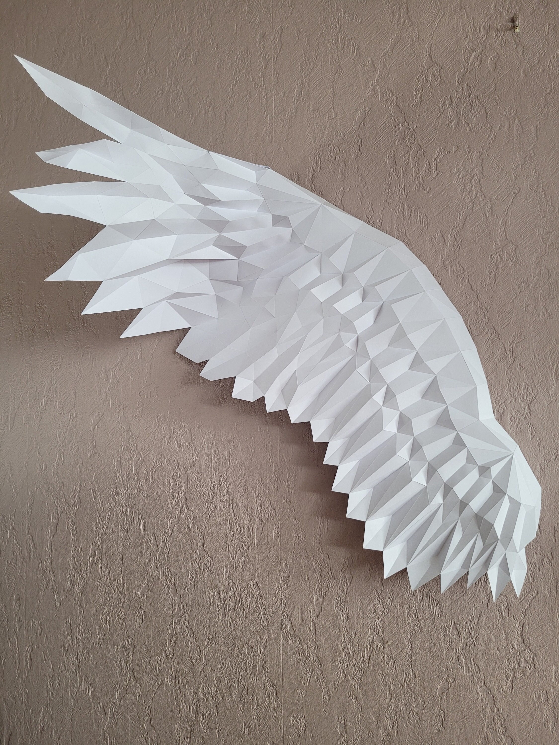3D Papercraft Wings. Build Your Own Paper Sculpture From a PDF Download ...