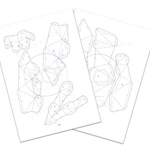 Great Dane in 3D Papercraft. Build Your Own Paper Sculpture From a PDF ...