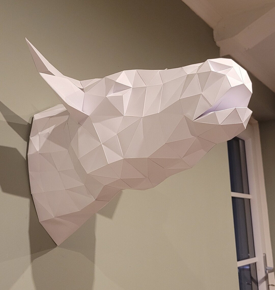 Cow Mooing in 3D Papercraft. Build Your Own Paper Sculpture From a PDF ...