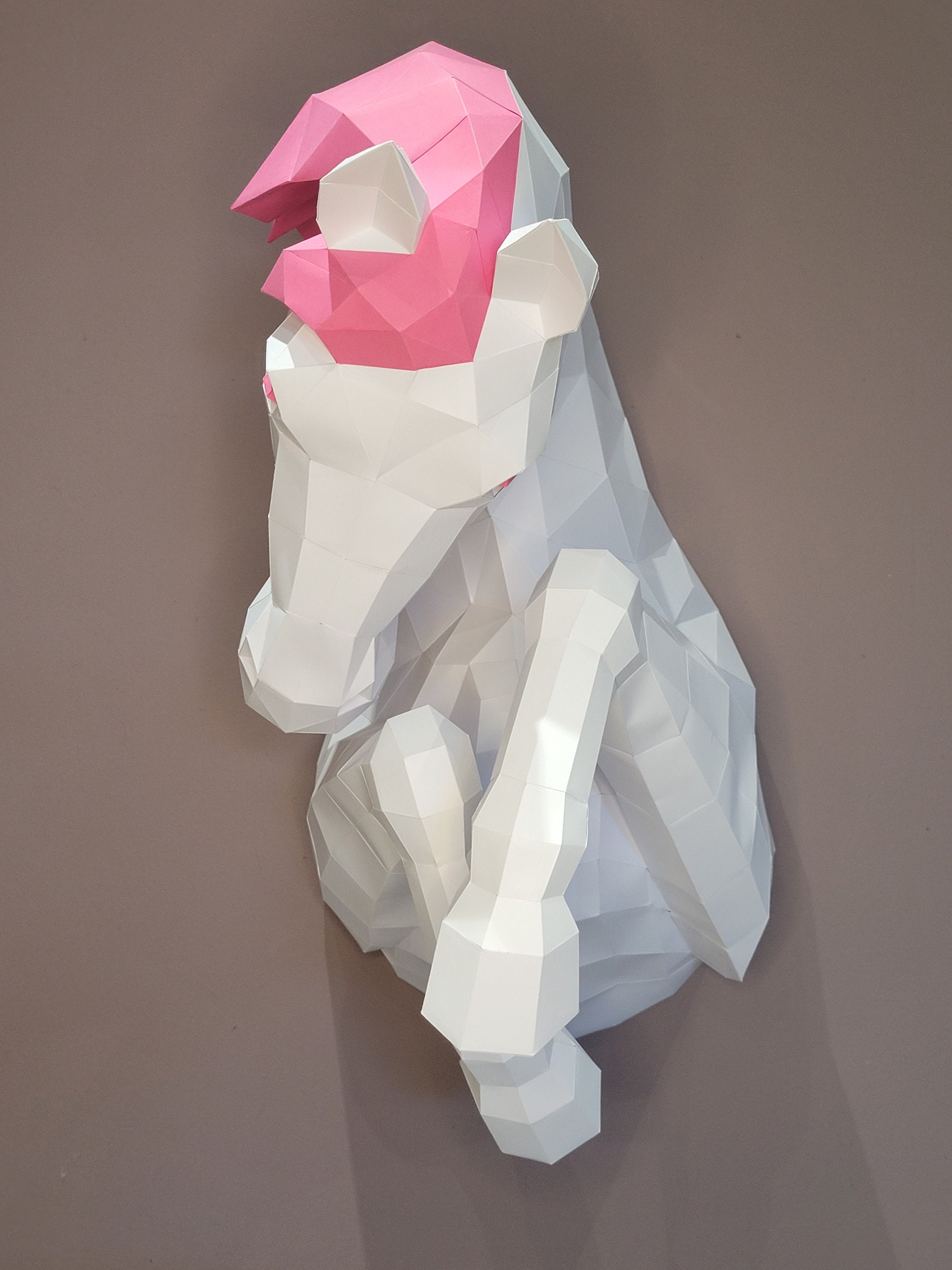 Prancing Horse Papercraft 3D. Build Your Own Paper Sculpture From a PDF ...