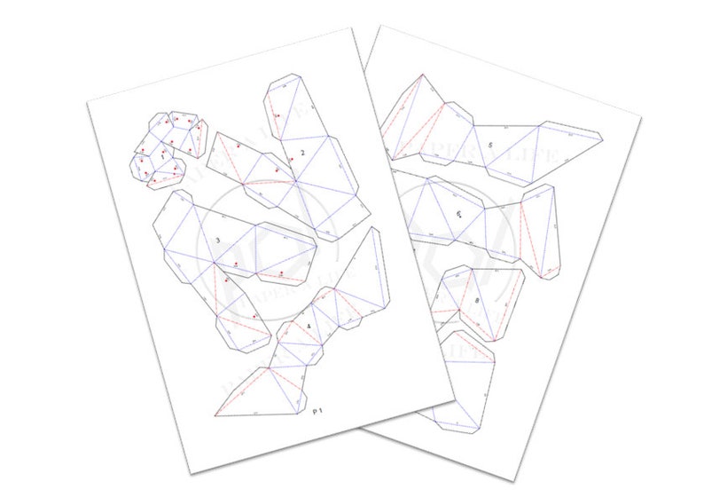 Boxer Dog in 3D Papercraft. Build Your Own Paper Sculpture From a PDF ...