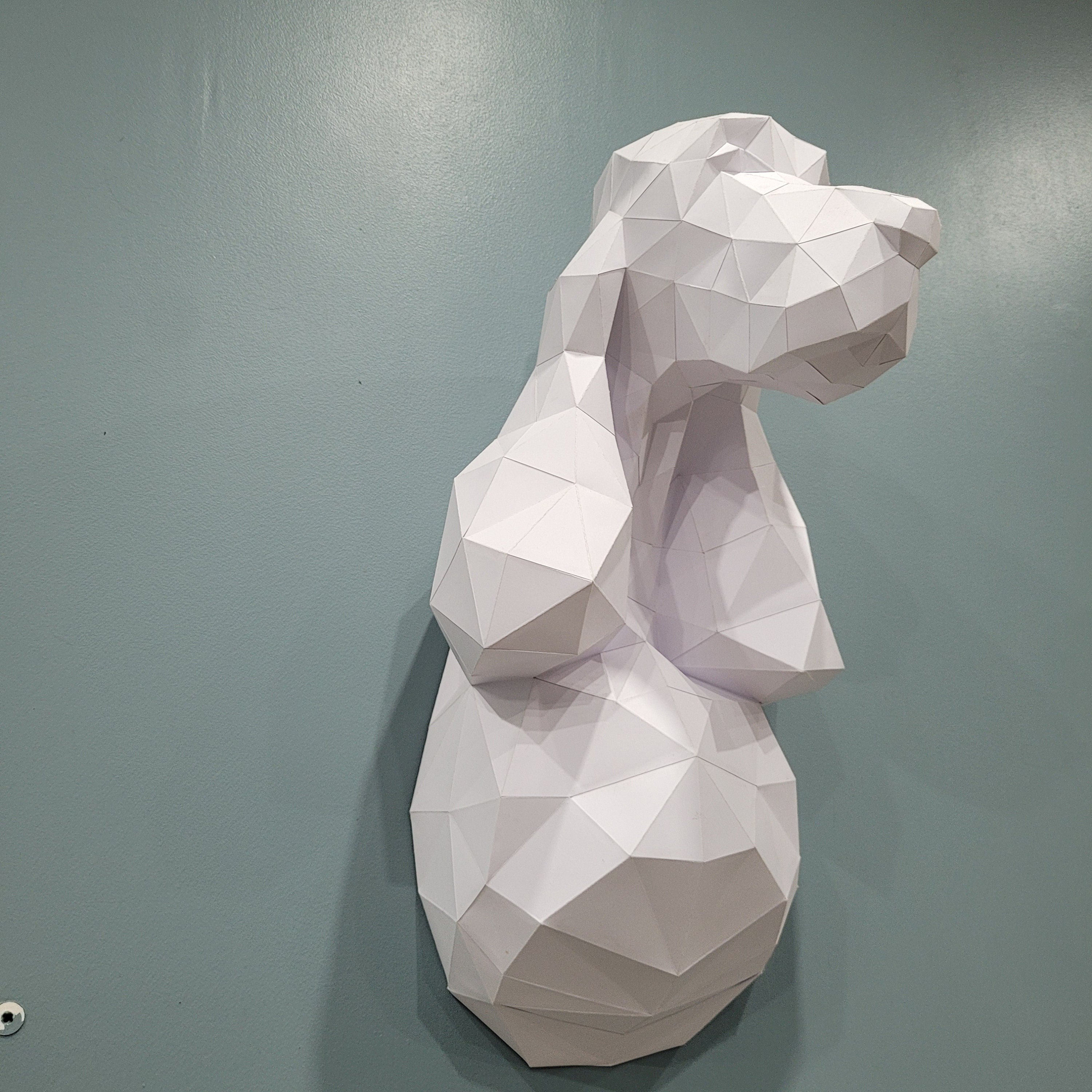 English Cocker Spaniel in 3D Papercraft. Build Your Own Paper Sculpture ...