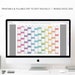 2025 Year Calendar: Rainbow Printable, A4 A3 US Letter (digital ...