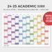 2024-2025 Academic Year Calendar PDF | Printable / Editable ...