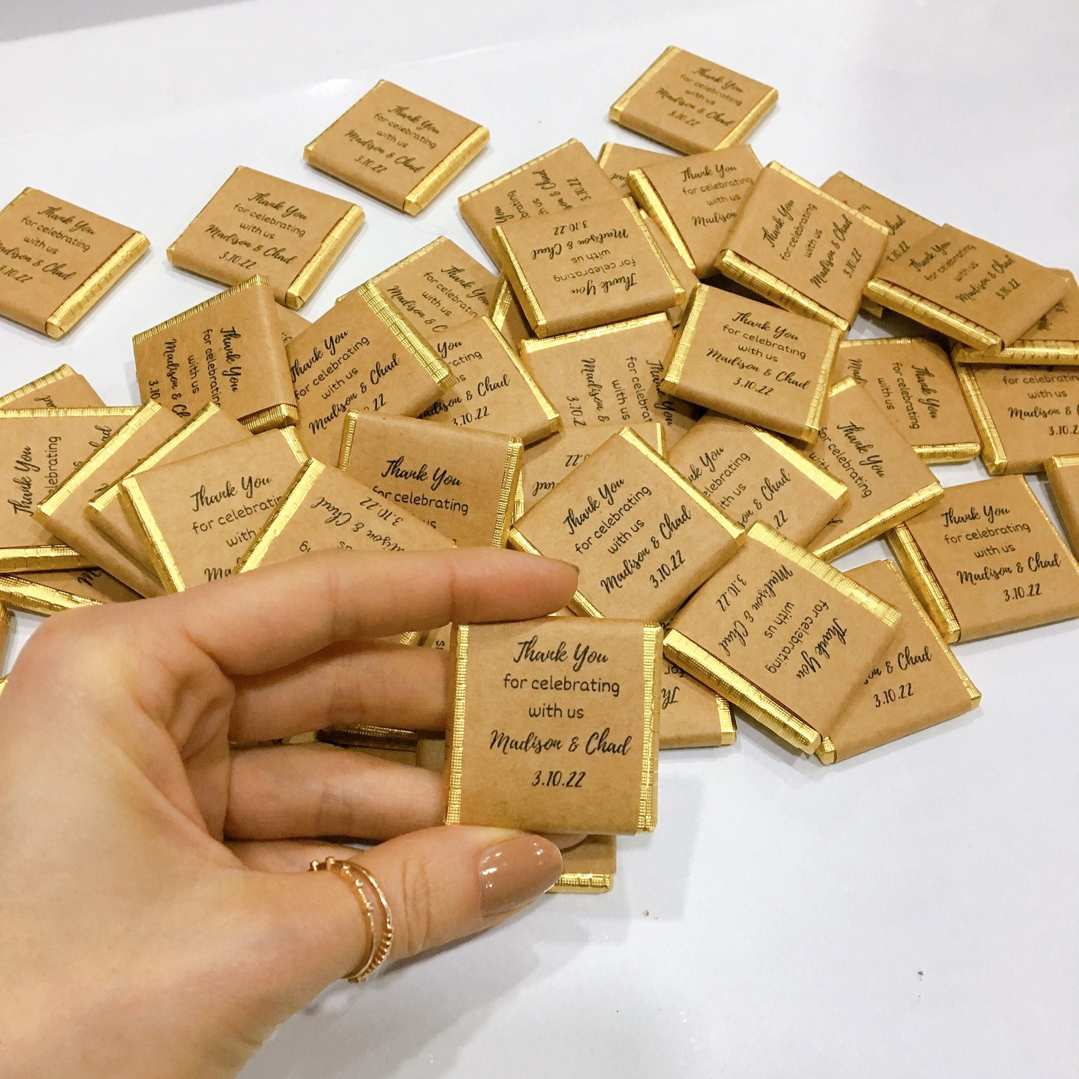 Personalized Milk Chocolate Gifts for Your Guests, Chocolates for Your ...