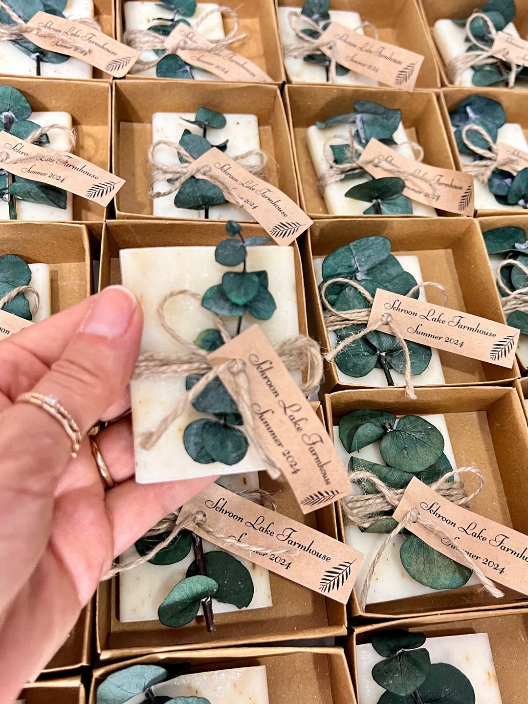 Eucalyptus Leaf Mini Soap,handmade Soap Favors,gifts for Bulk Guests ...