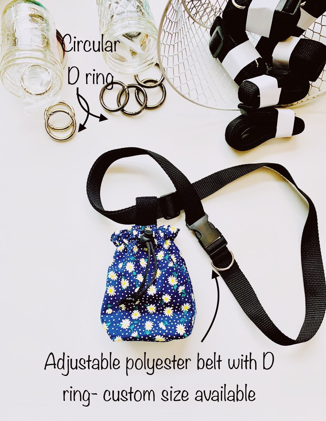 Adjustable Clip-on Belt With D Ring, Custom Size Available, Add on to ...