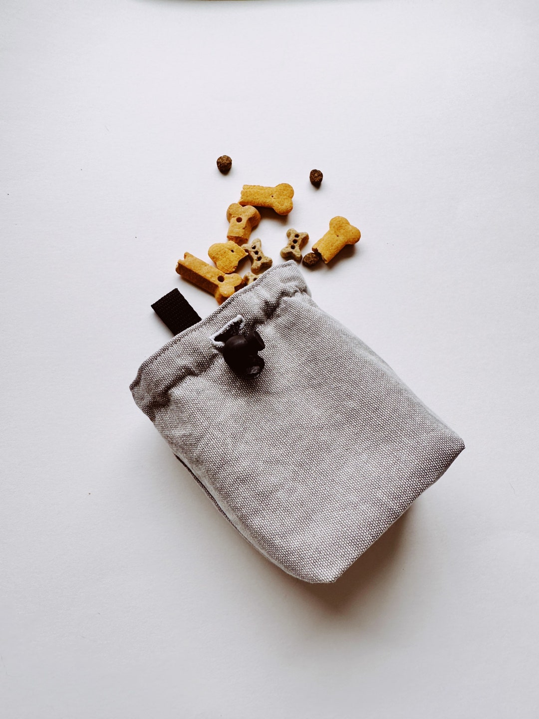 Light Grey Treat Pouch, Dog Walking Accessories, Belt Bag for Puppy ...