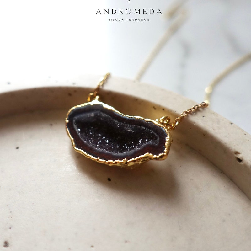 Geode Pendant - Etsy