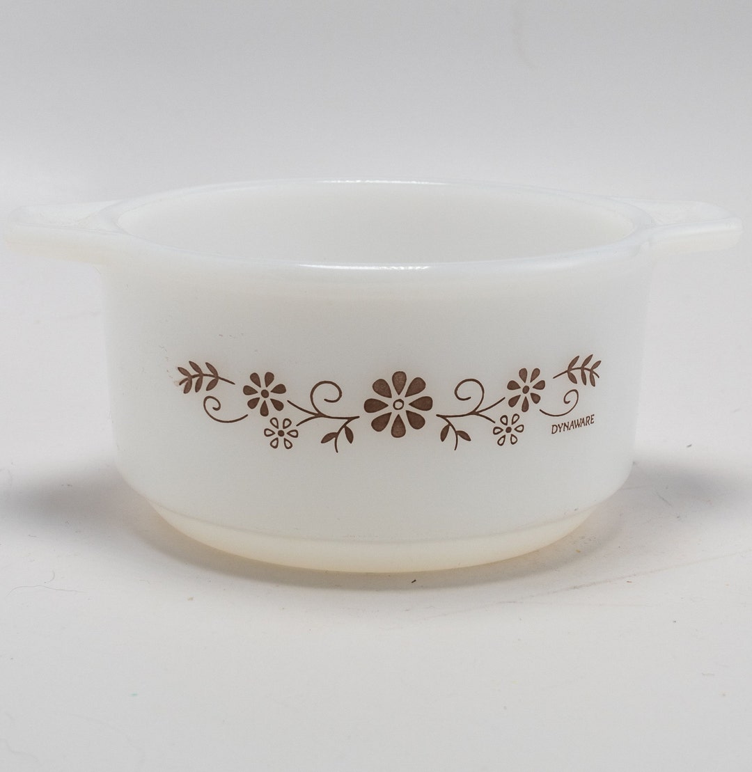 Personal Size Dynaware / Pyr-o-rey. Small Oven Safe Glass Dish W Brown ...